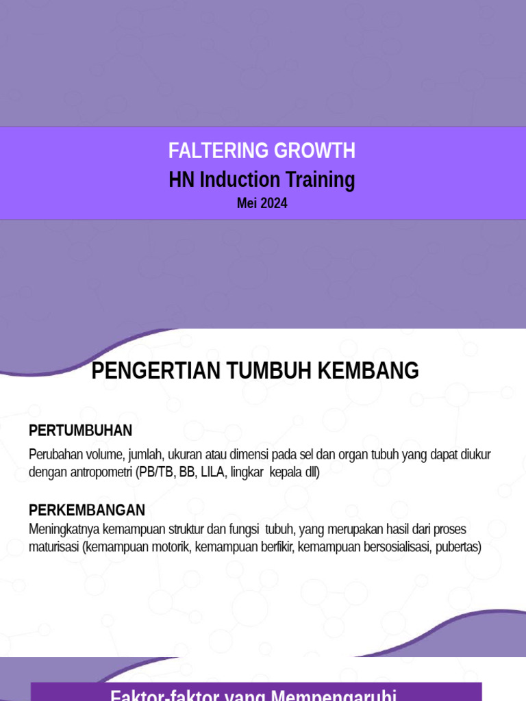 2024 11 AHC - 05 Faltering Growth | PDF