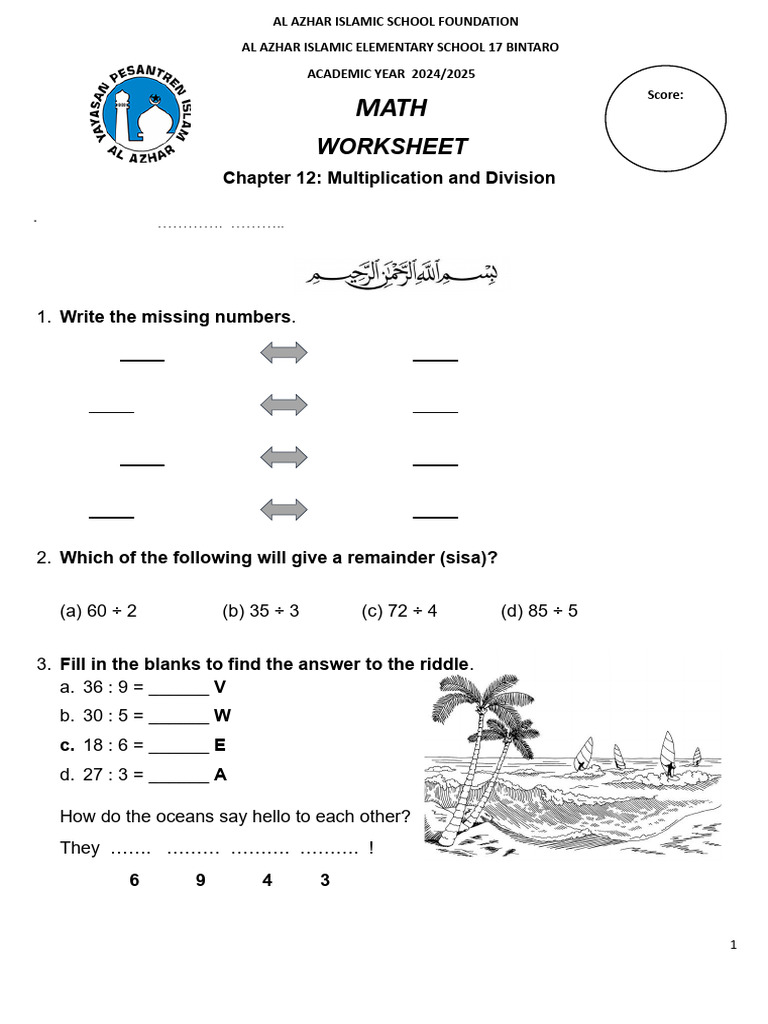 WS (CH 12 Multiplication Division) CH 13 Fraction | PDF | Chess Theory ...