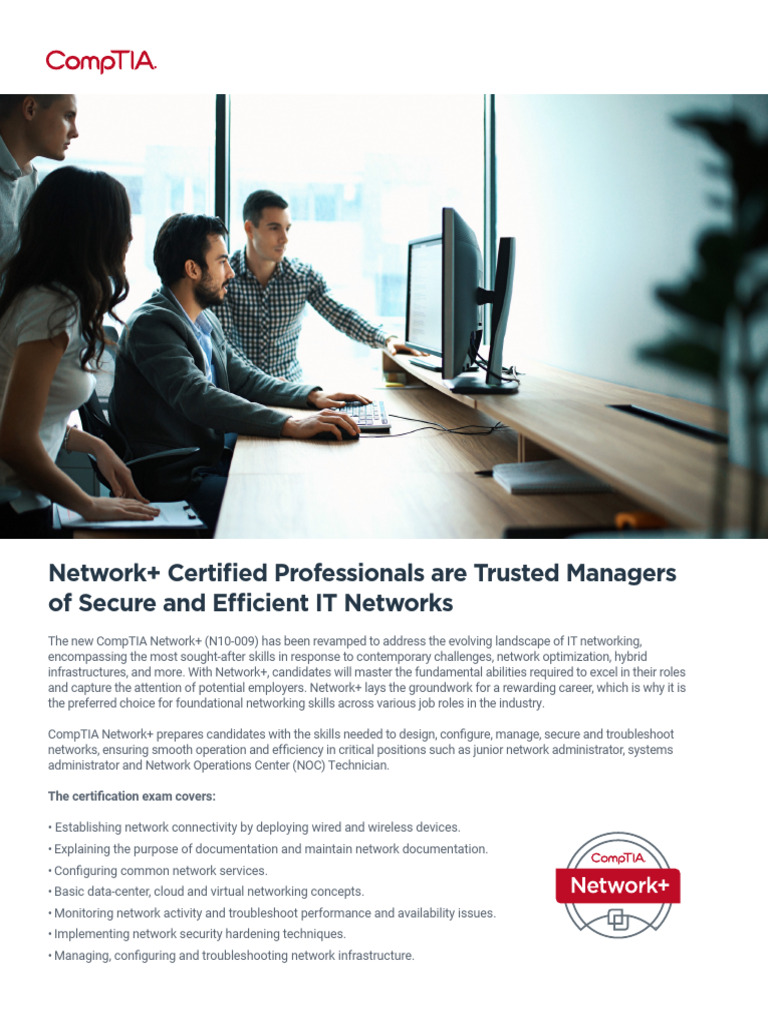 Network Exam Objectives Comparison Flyer | PDF | Computer Network | Internet Protocols