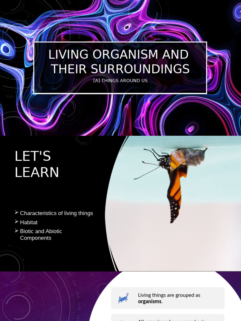 Characteristics of Living Organisms | PDF | Life | Plants