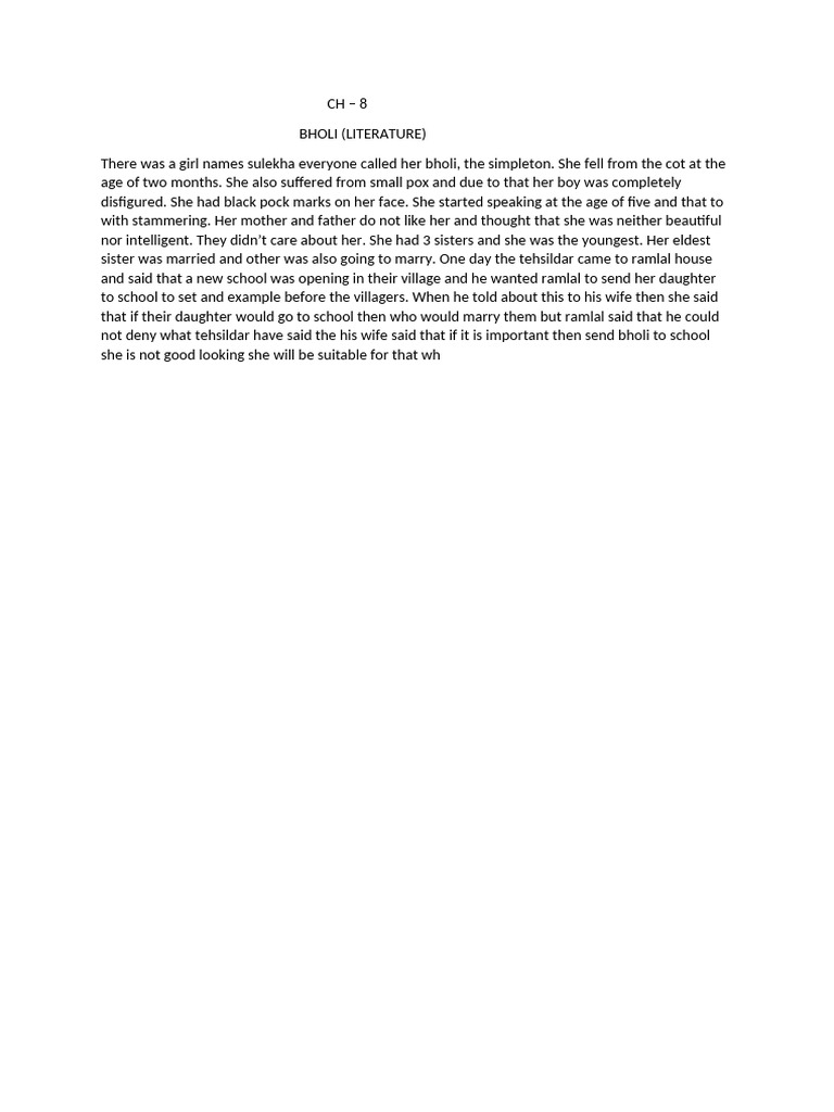 Bholi | PDF