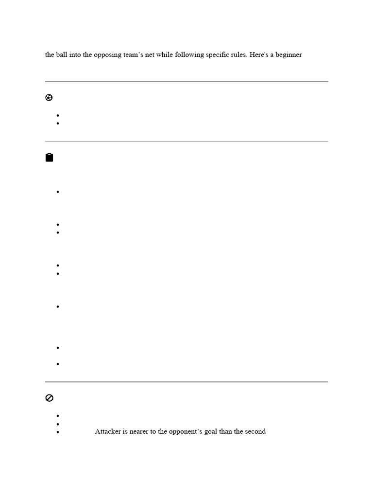Beginner's Guide to Playing Football | PDF