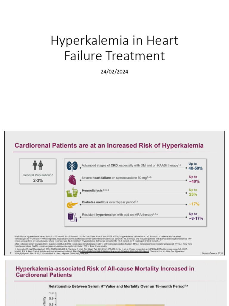 Hyperkalemia in Heart Failure Treatment | PDF
