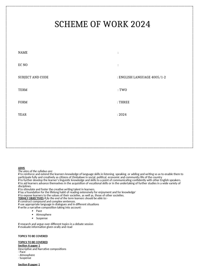 New Scheme Format English f3 t2 2024 | PDF | Reading Comprehension ...