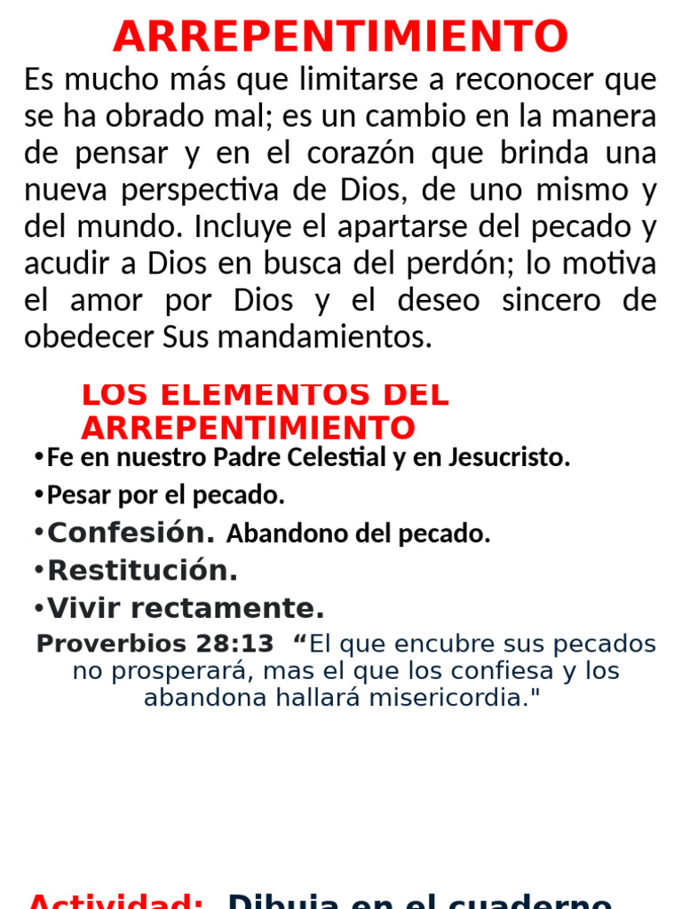 ARREPENTIMIENTO | PDF