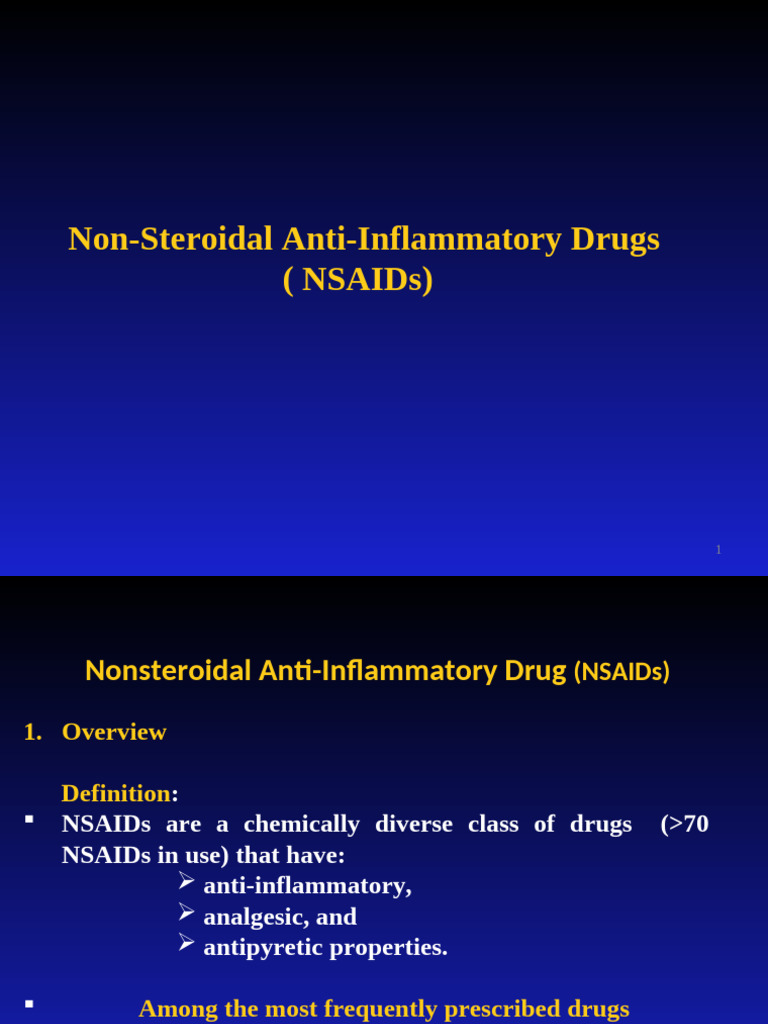 Updated NSAIDs | PDF | Nonsteroidal Anti Inflammatory Drug | Aspirin