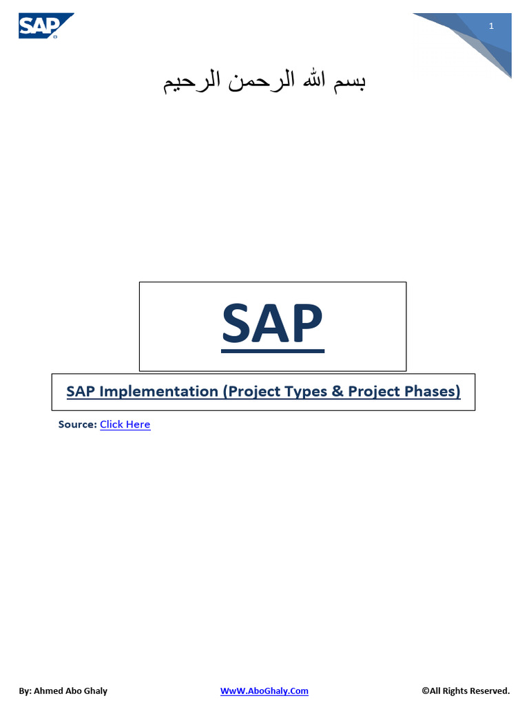 SAP Implementation Project Types Project Phases 1741195824 | PDF ...