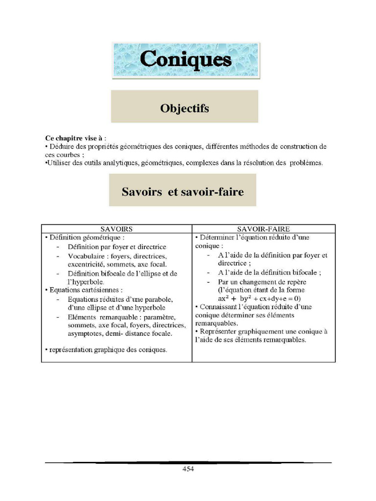 Coniques | PDF