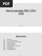 Calculation of LTIFR Safety | PDF