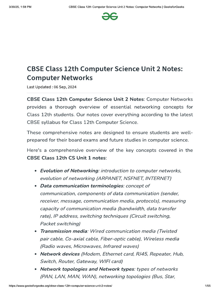 Computer Network | PDF