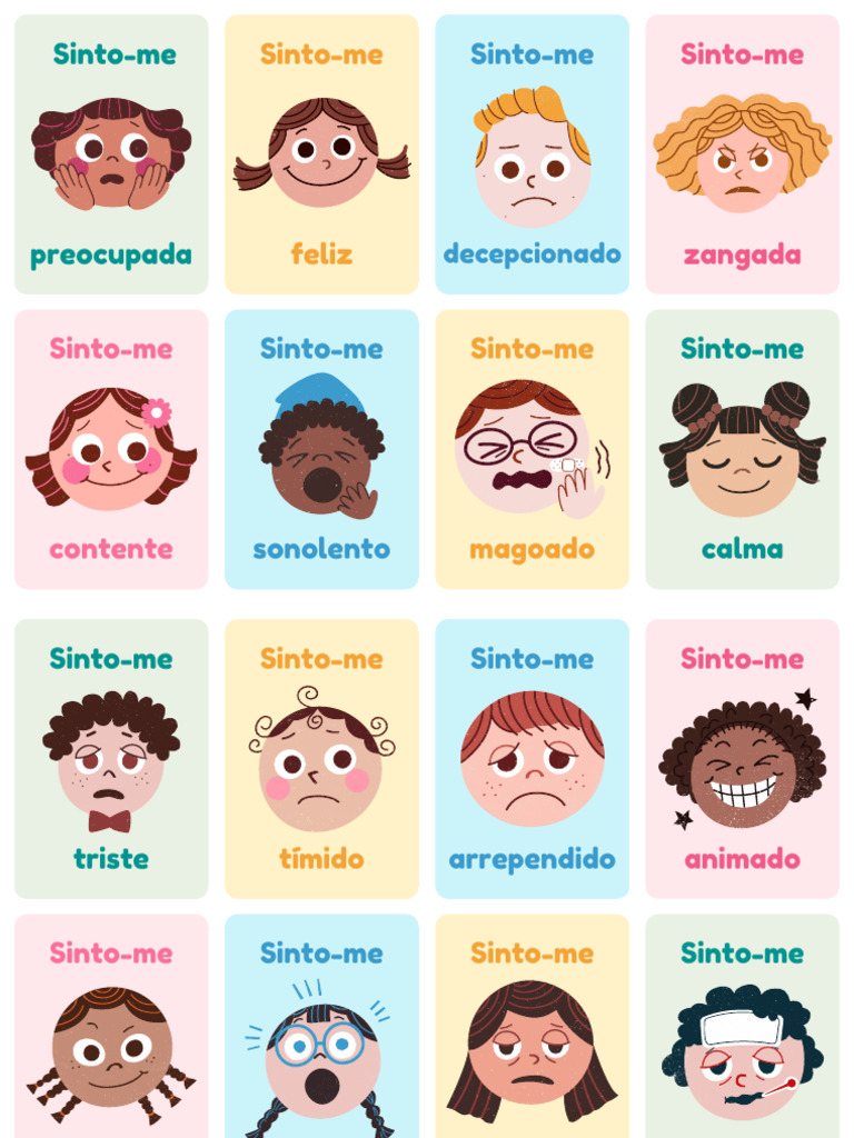 Mindfulness Educational Flashcards in Blue Illustrative Style | PDF