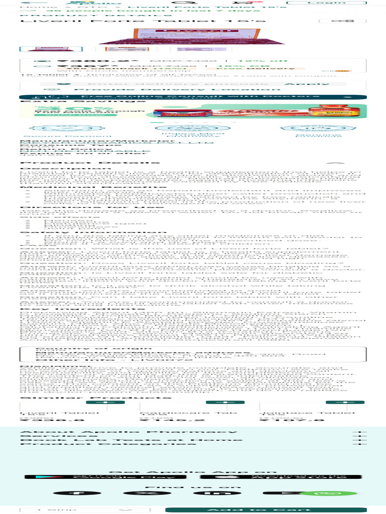 Liveril Forte Tablet Uses, Benefits, Price Apollo Pharmacy | PDF ...