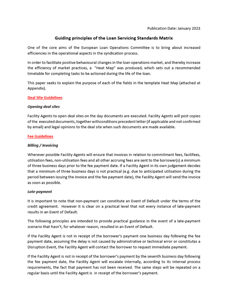 Servicing_Standards_-_Guiding_Principles_2023_Updates | PDF | Credit ...