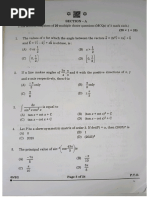 Cbse Class 12 Mathematics Board Exam Question Paper 2024-25 | PDF