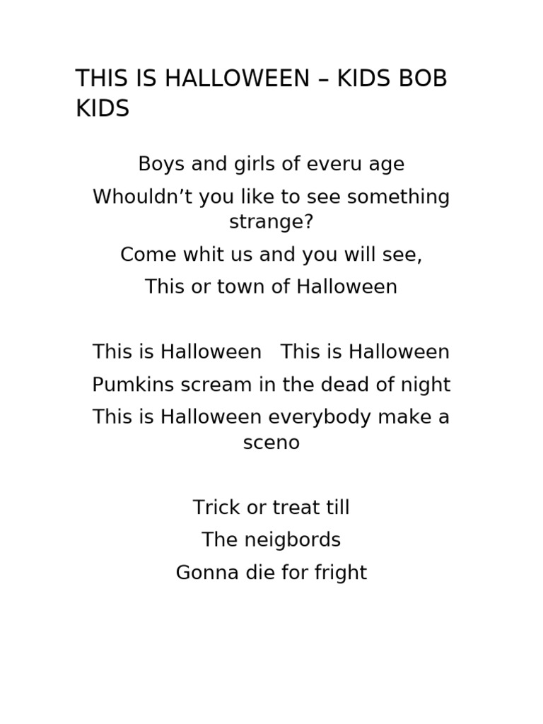 This Is Halloween | PDF