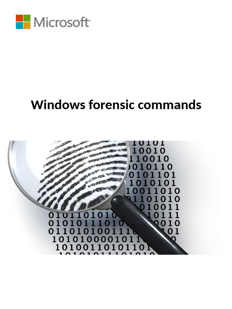 Windows Forensic Commands - Draft | PDF | Windows Registry | Computer ...
