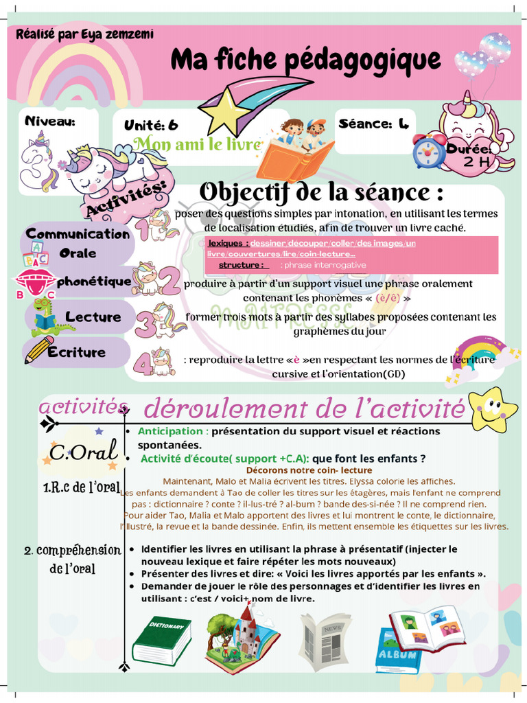 Les Fiches Ped Unite 06 - j4 | PDF