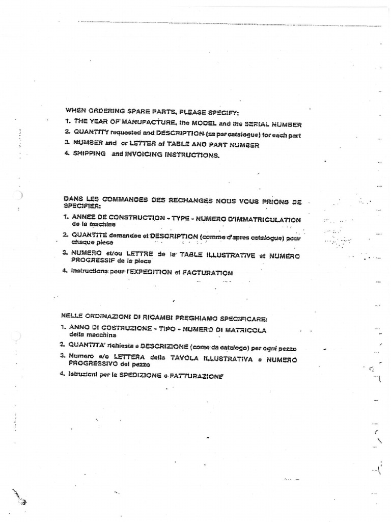 Spares Marini 380 P1 1-12 | PDF