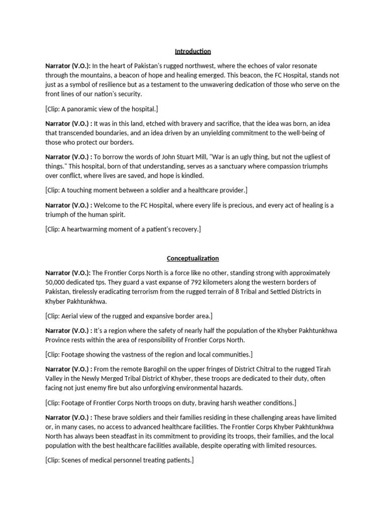 Script For FCH | PDF | Intensive Care Unit | Health Care