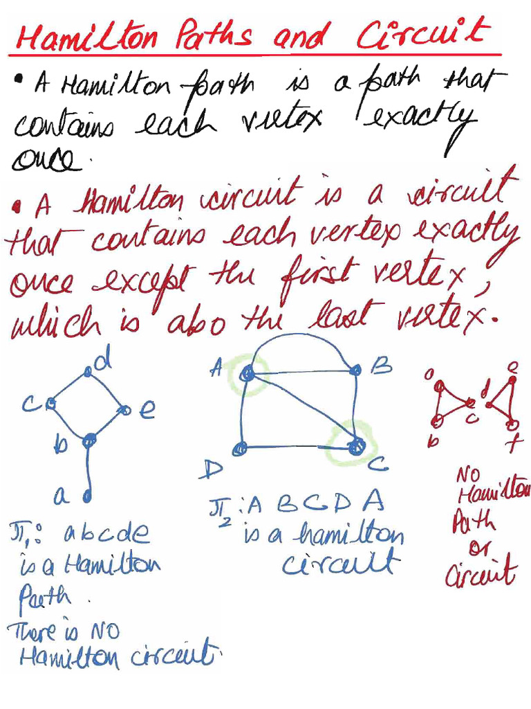 WhiteBoard Graph Hamilton-Path-Circuit-Coulouring CSE1 CSE4 | PDF