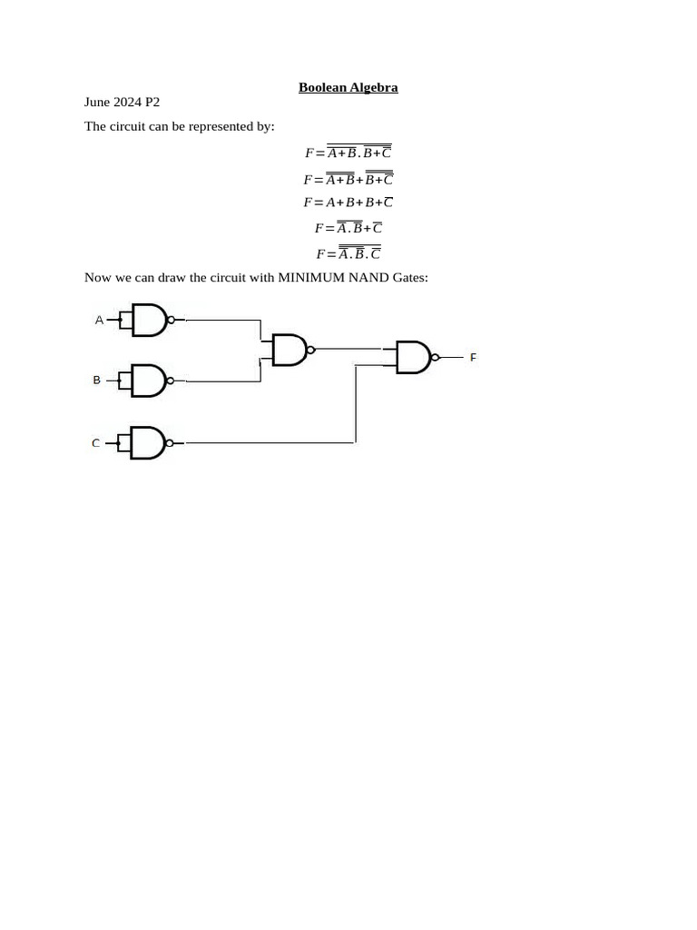 Boolean Algebra | PDF