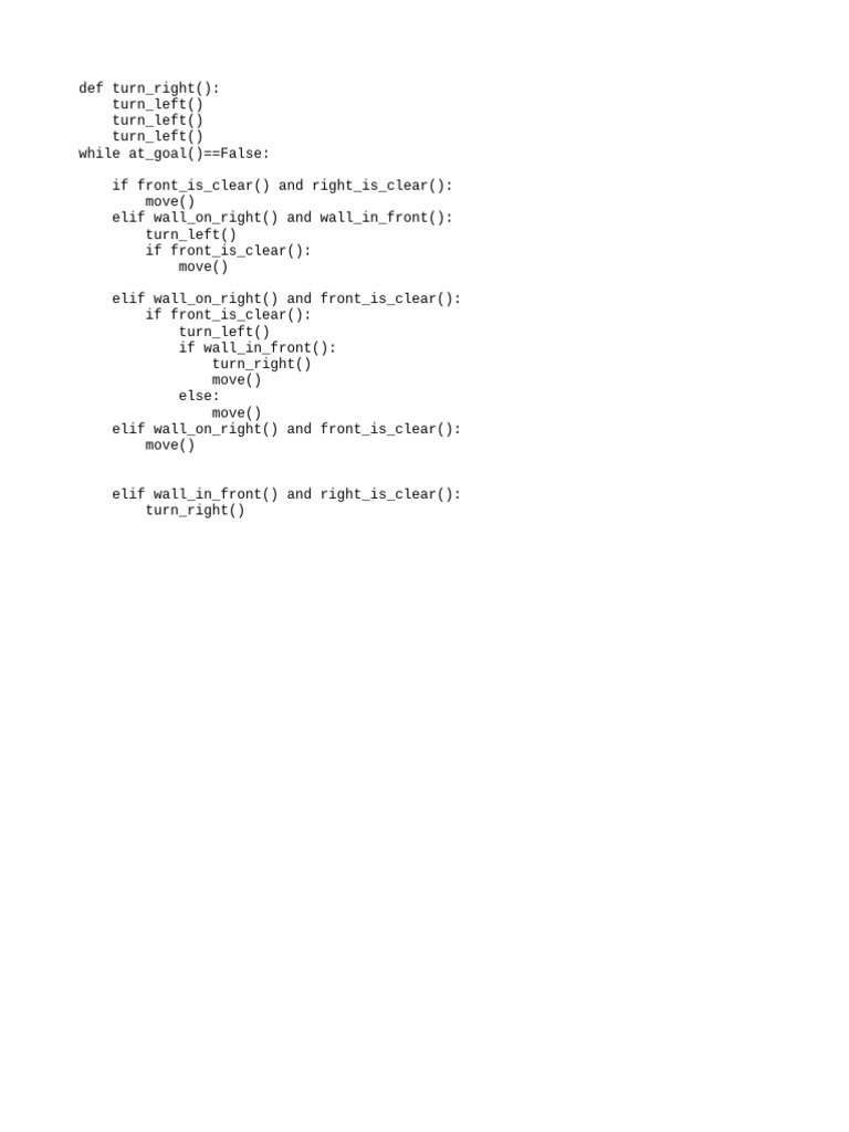 Reeborg's Maze | PDF