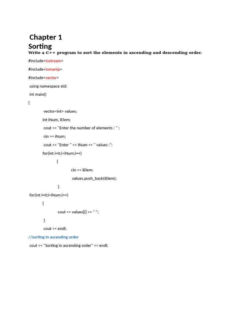 Chapter 1 C Programming | PDF