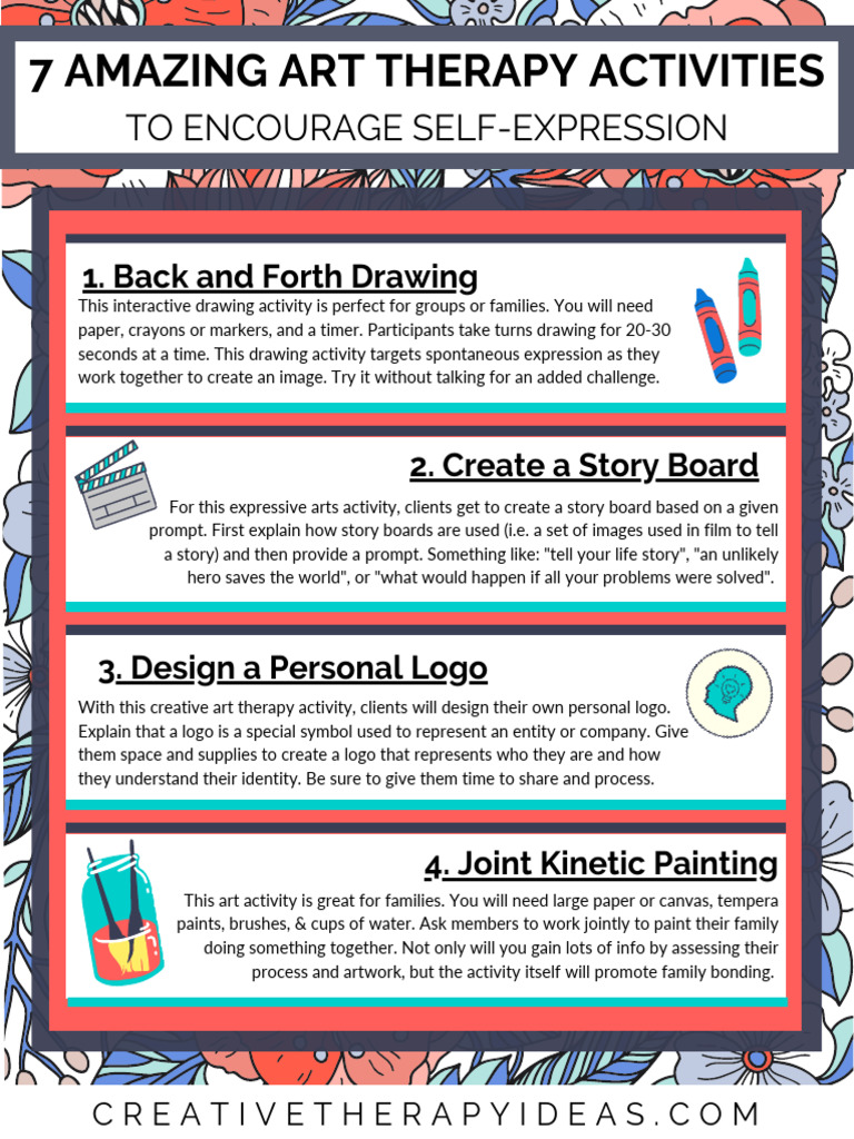 7 Amazing Art Therapy Activities To Encourage Self Expression | PDF | Art Therapy | Drawing