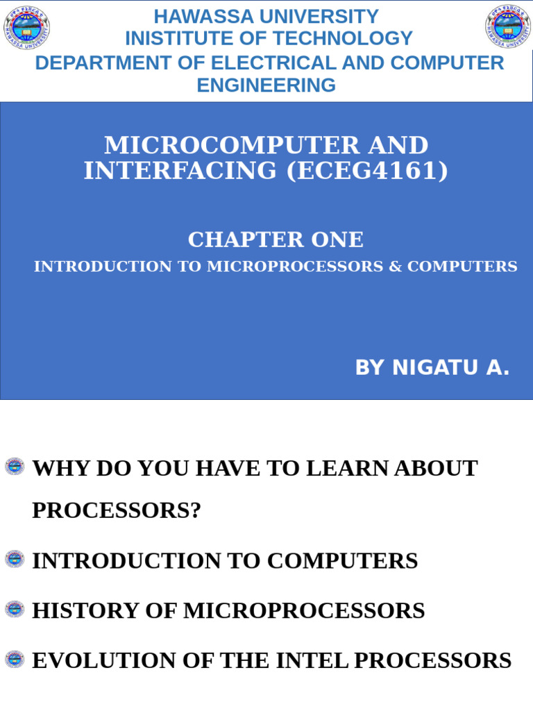 Computer & Interfacing Chapter 1 | PDF | Central Processing Unit | Computer Data Storage