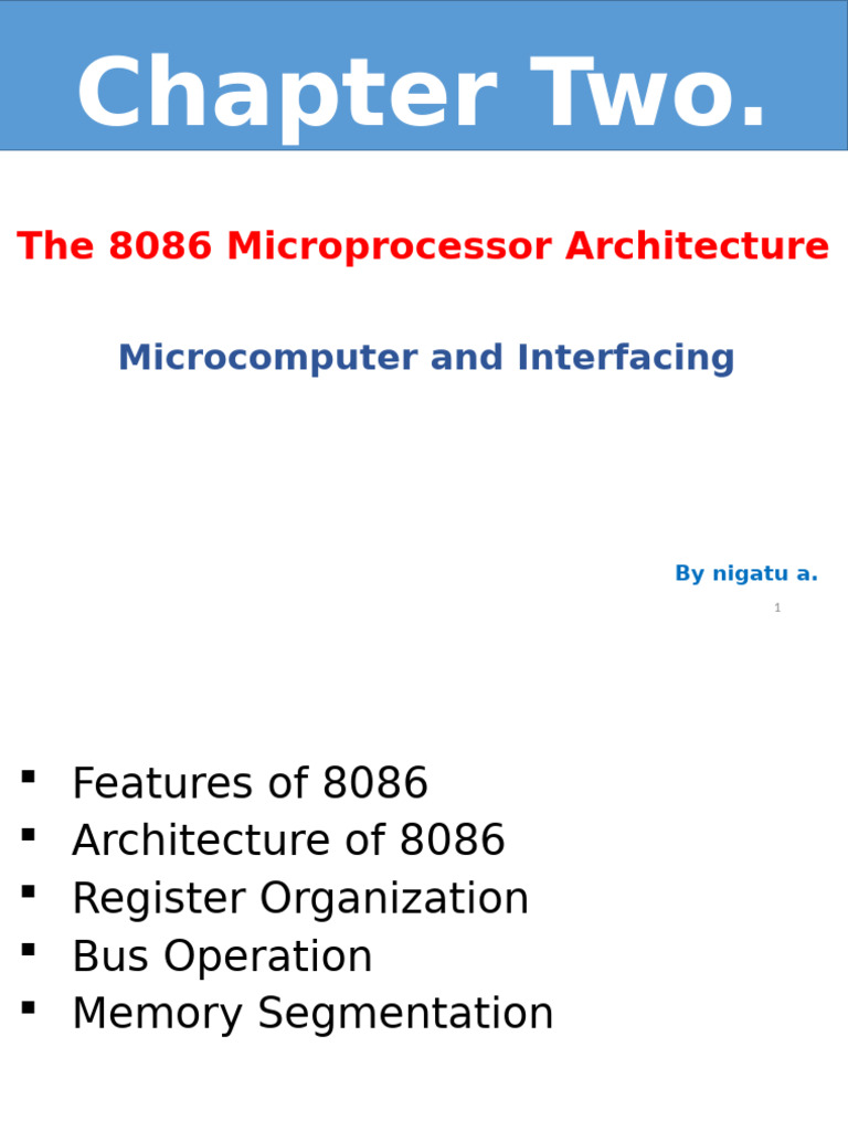 Computer & Interfacing Chapter 2 | PDF | Central Processing Unit | Bit