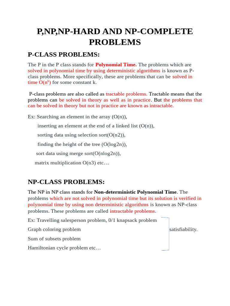6.Np Hard and NP Complete | PDF | Time Complexity | Computational Complexity Theory