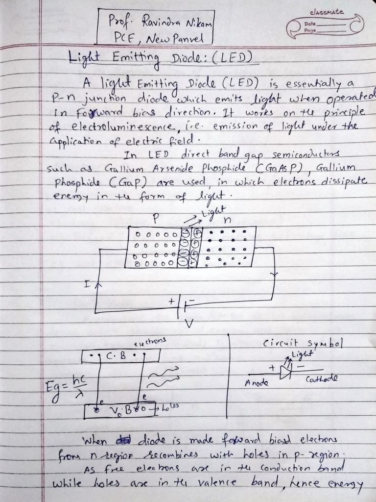 Semiconductor Devices Notes | PDF | Electricity | Phases Of Matter