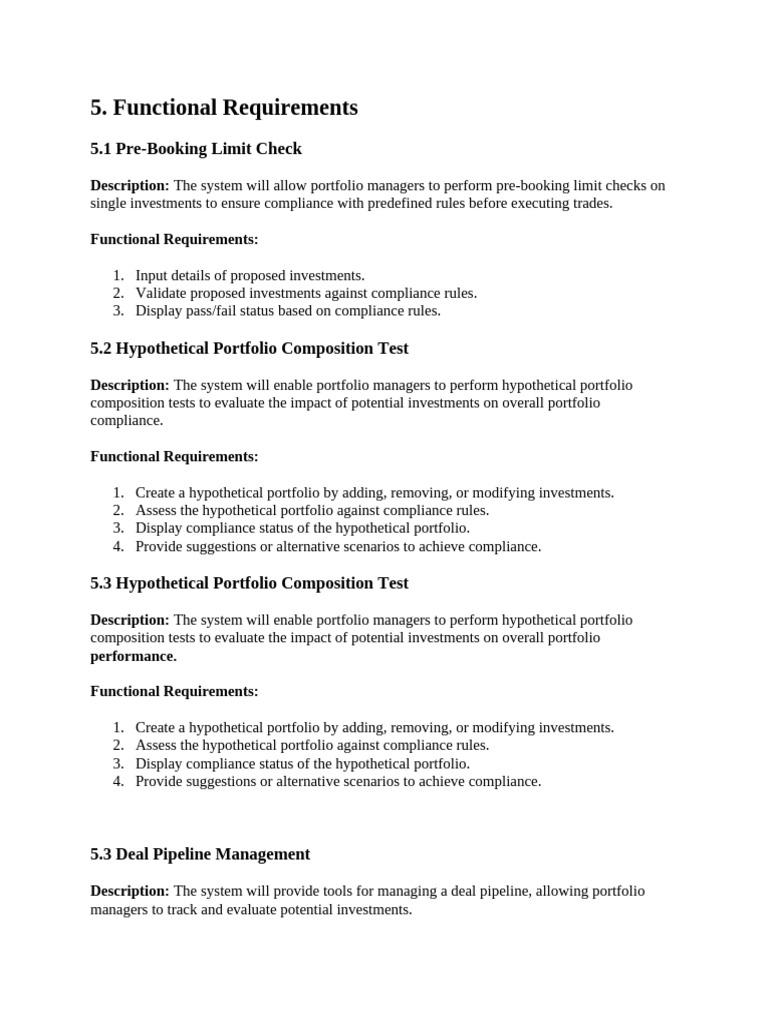 BRD Simulator Functional Requirements | PDF | Simulation