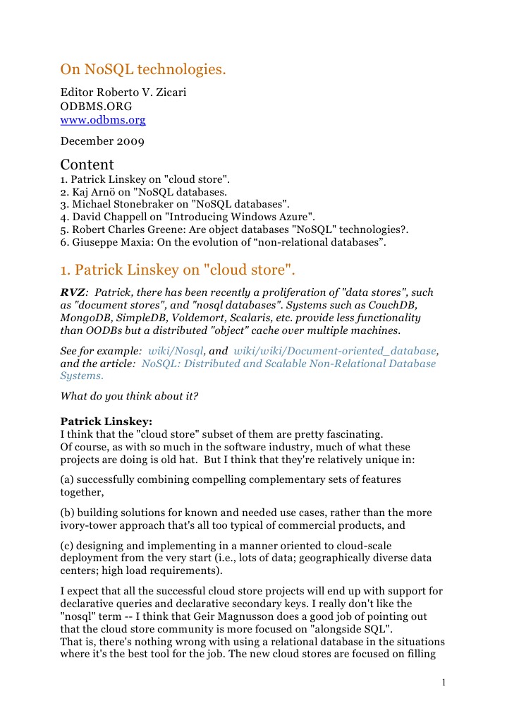 On No Sql Pdf No Sql Scalability