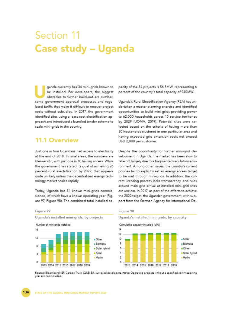 Uganda - Case - Study - Mini-Grid Partnership | PDF | Solar Power | Uganda
