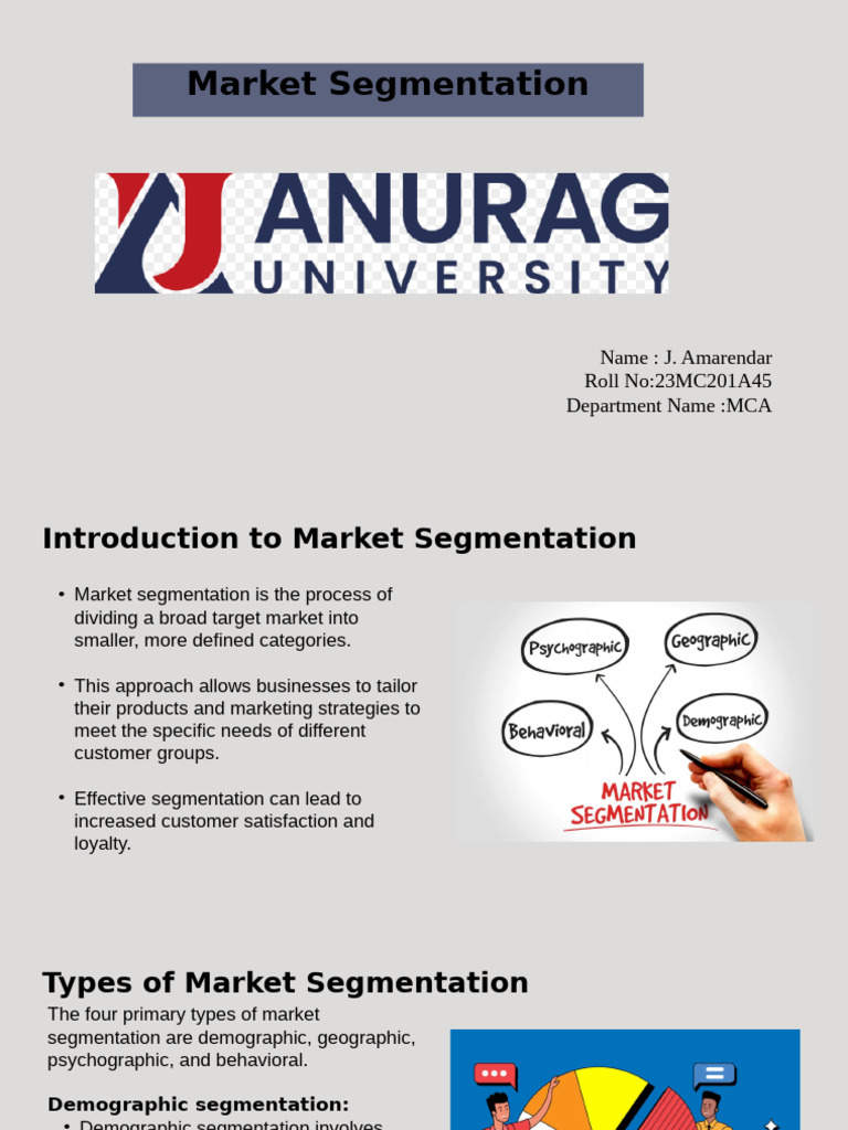 Market Segmentation | PDF