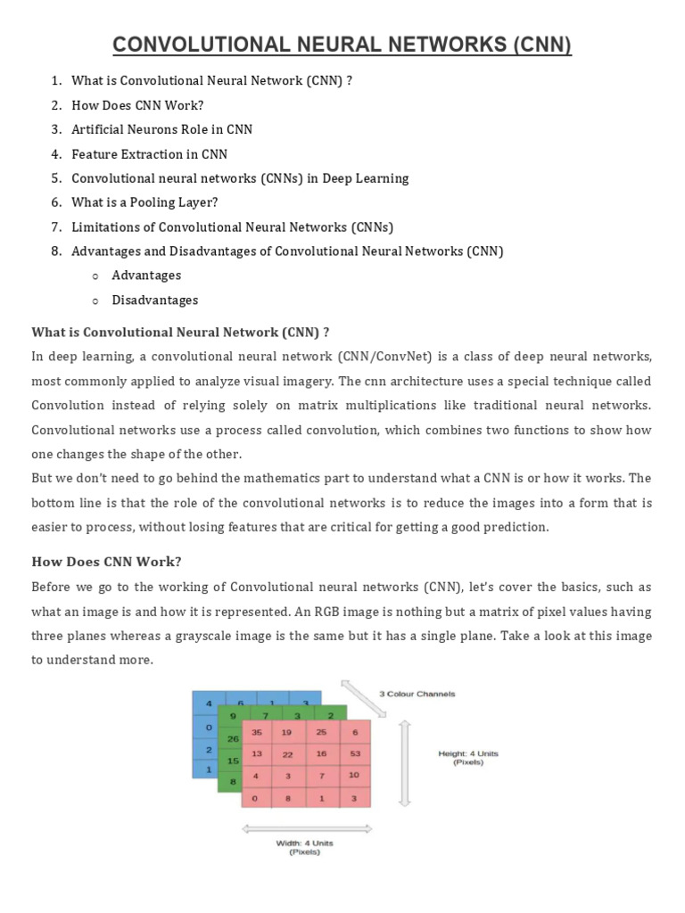 Convolutional Neural Networks | PDF | Deep Learning | Computational Science