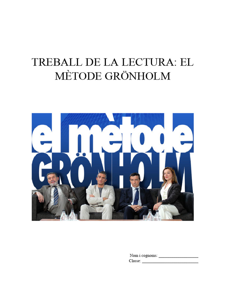 Treball de La Lectura - El Mètode Grönholm | PDF