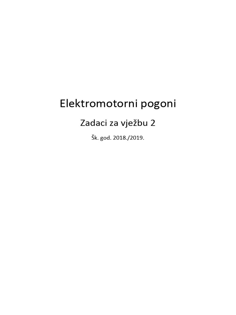 EMP Zadaci Za Vjezbu 2 | PDF