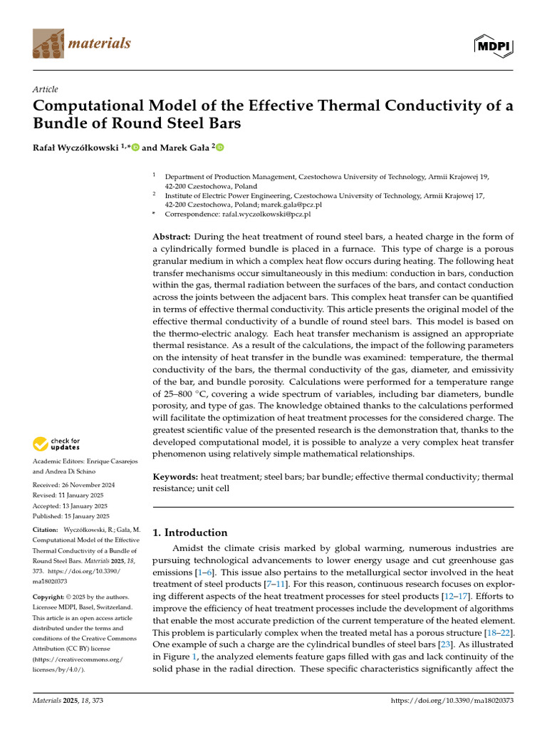 Computational Model of The Effective Thermal Condu | PDF | Thermal ...