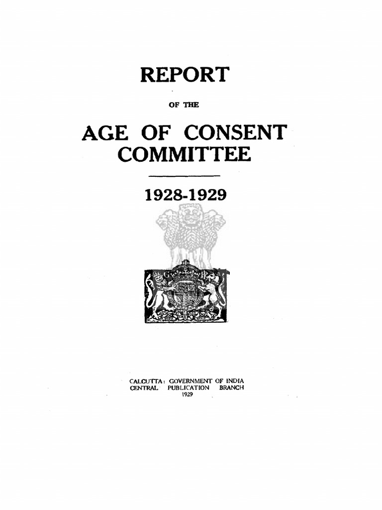 Age of Consent Act Report | PDF