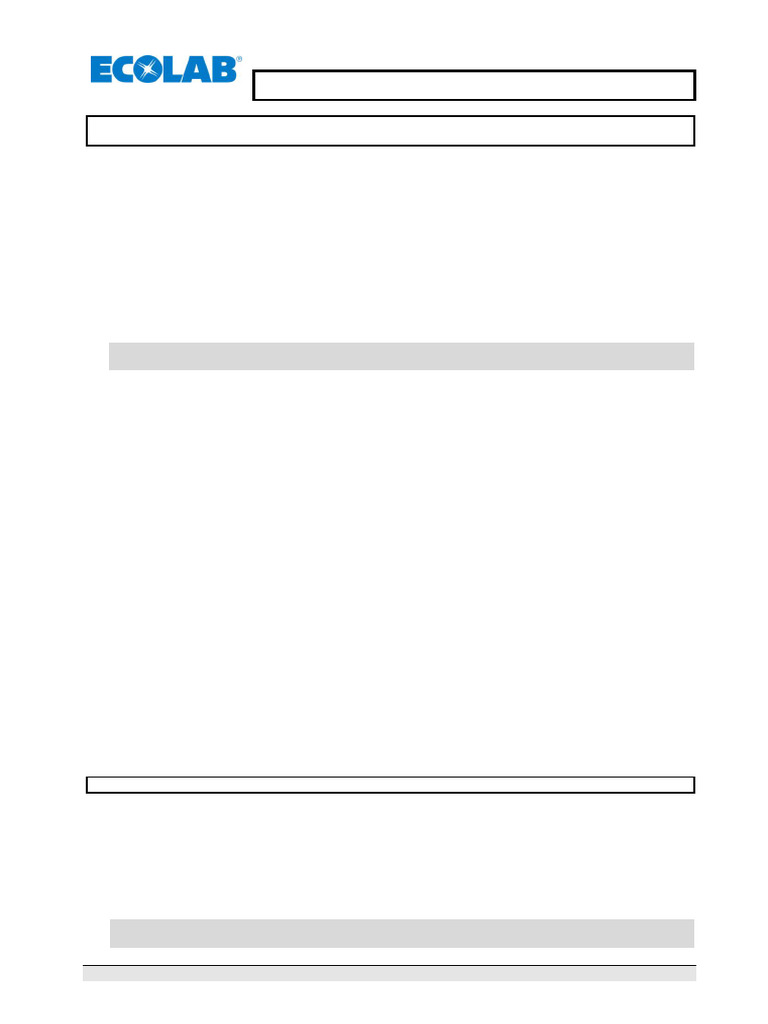 Solid Pantastic Plus - Fds - Ecolab - Inglês | PDF | Dangerous Goods | Toxicity