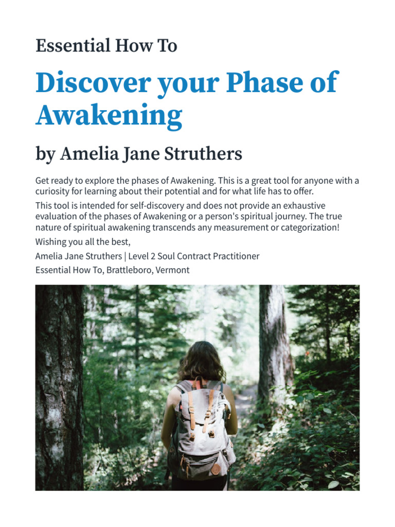 Discover Your Phase of Awakening | PDF | Meditation | Mindfulness