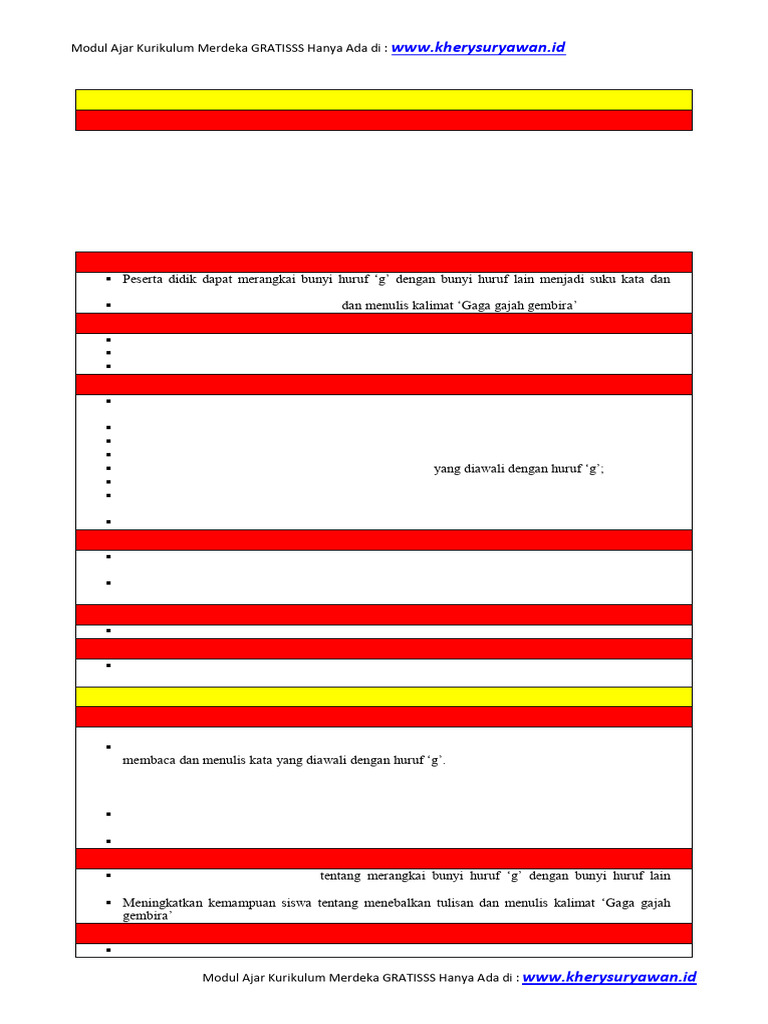 Modul Ajar Baru, Indo 2025 | PDF