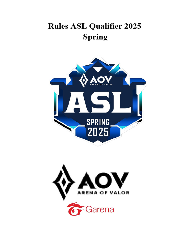 ASL Qualifier 2025: Pendaftaran & Aturan | PDF