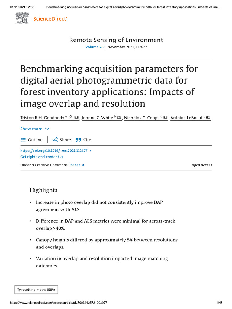 Acquisition parameter | PDF