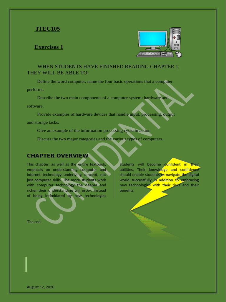 Lab3 Exerci̇ses 2 19000230 | PDF