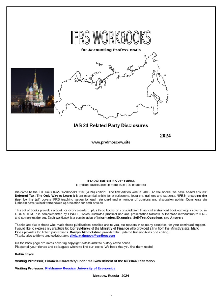 2024 IAS 24 Related Party Disclosures - Final | PDF | Subsidiary | Banks