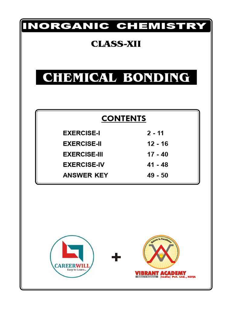 Chemical Bonding Exercises and Key | PDF | Chemical Bond | Ionic Bonding