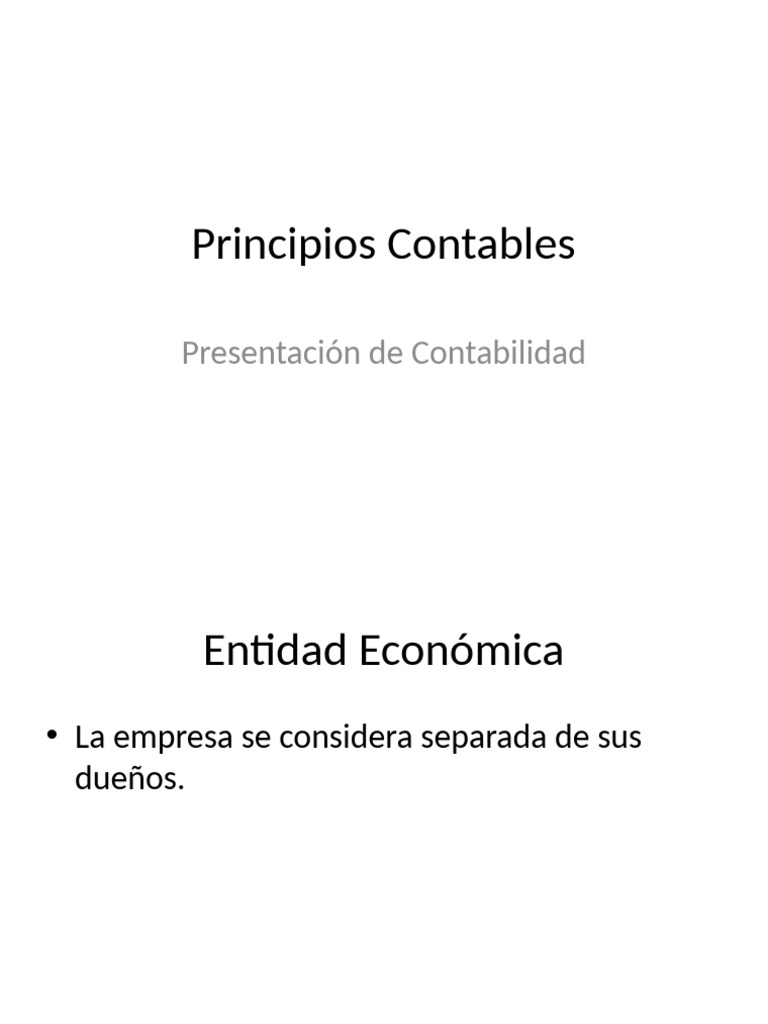 Principios Contables Esenciales | PDF